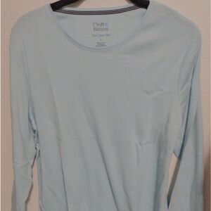 croft & barrow | Tops | Croft Andbarrow Womens Blue Cotton Boat Neck 34 ...